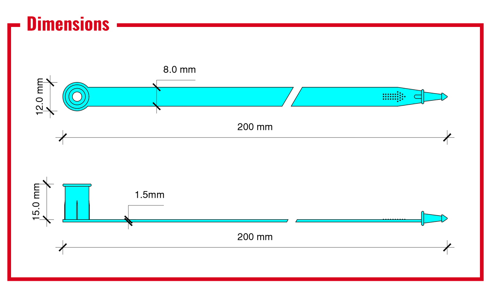 Plastic Fixed Length Seal (DSP - F001) - Dio Seals